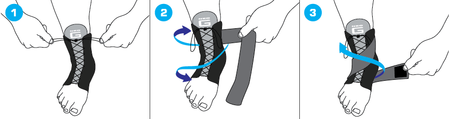Neo G Laced Ankle Support - AnkleSupports.co.uk